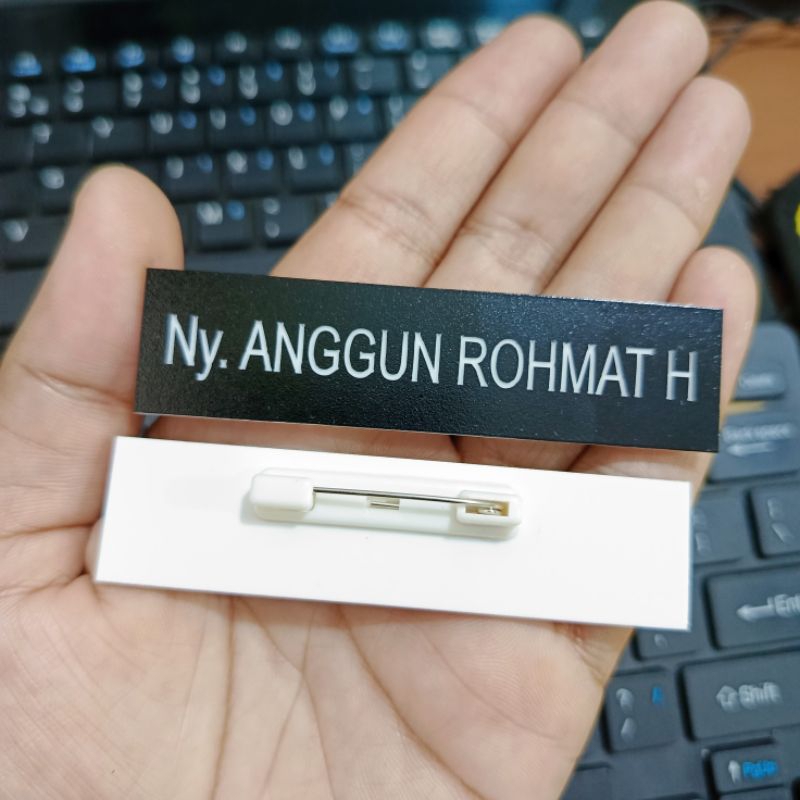 Jual Papan Nama ASN Name tag PERSIT Grafir Ukir Akrilik 8X2 cm | Shopee ...