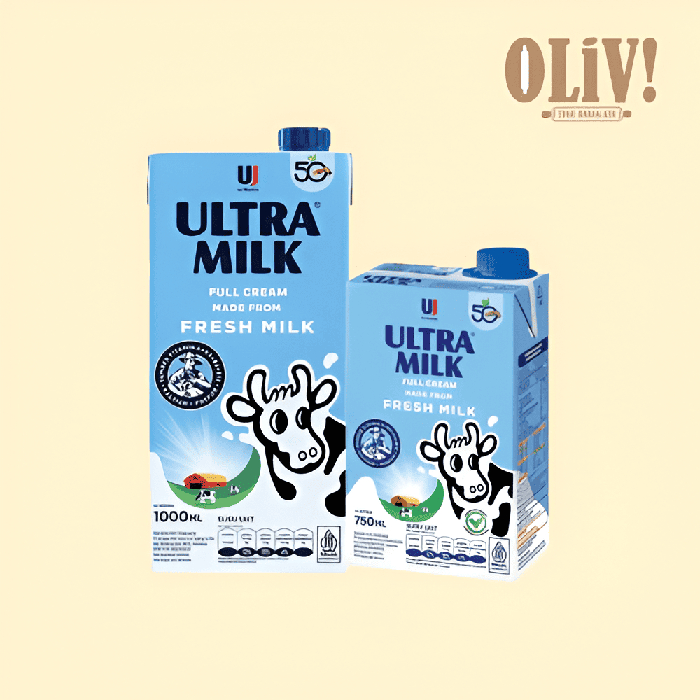 Jual Ultramilk UHT Fullcream 1Liter & 750ML | Shopee Indonesia