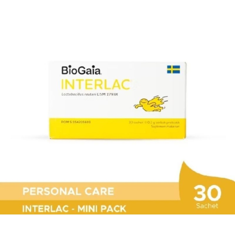 Jual Interlac probiotic mini pack 30 sachet exp 2026 | Shopee Indonesia