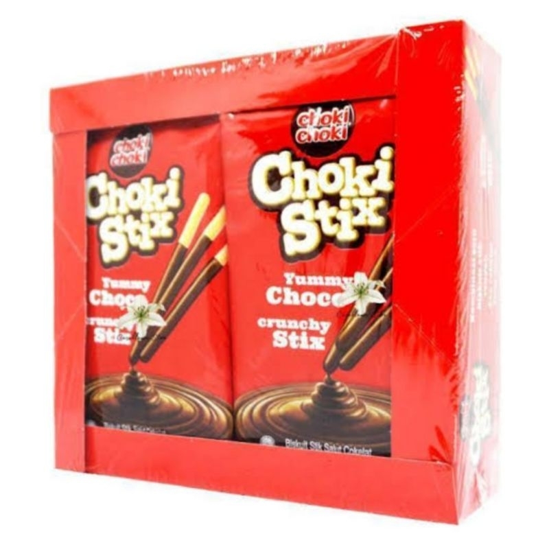 Jual Choki Choki Stick Biskuit Coklat Box isi 12pcs | Shopee Indonesia
