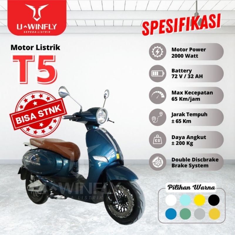 Jual TERBARU MOLIS MOTOR LISTRIK UWINFLY T5 TERBAIK DAN HARGA CUKUP ...