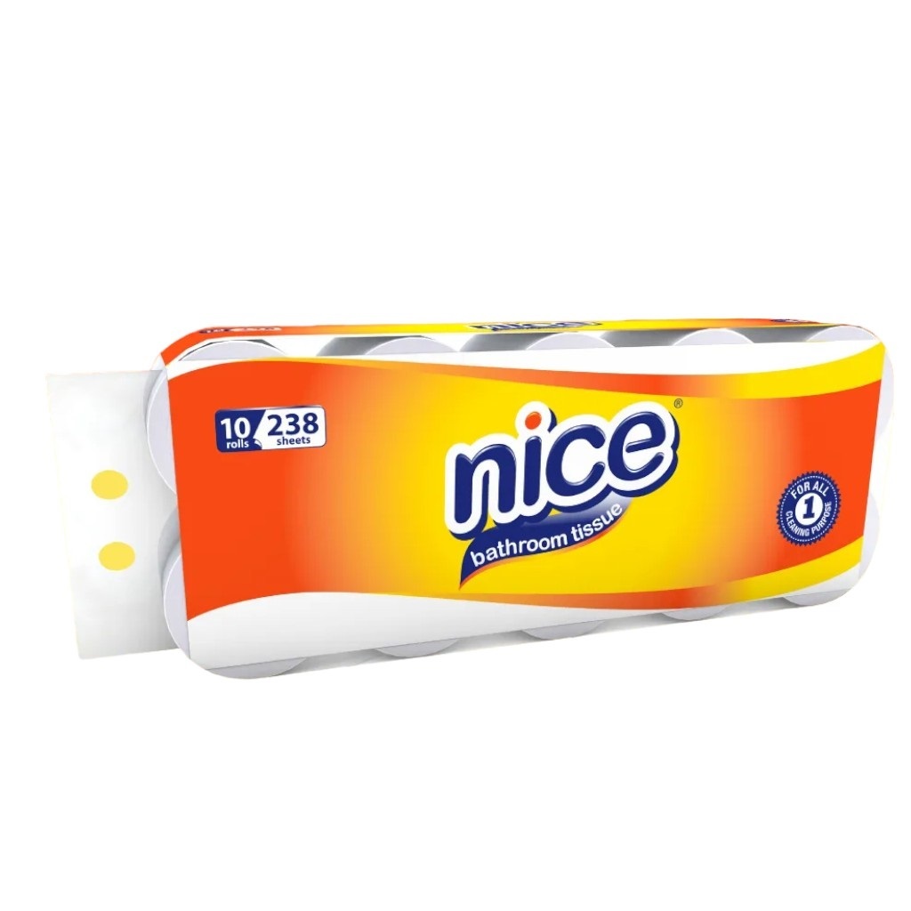 Jual Tissue Tissu Toilet Nice Soft Pack Core Emboss 10 Roll (Pack ...