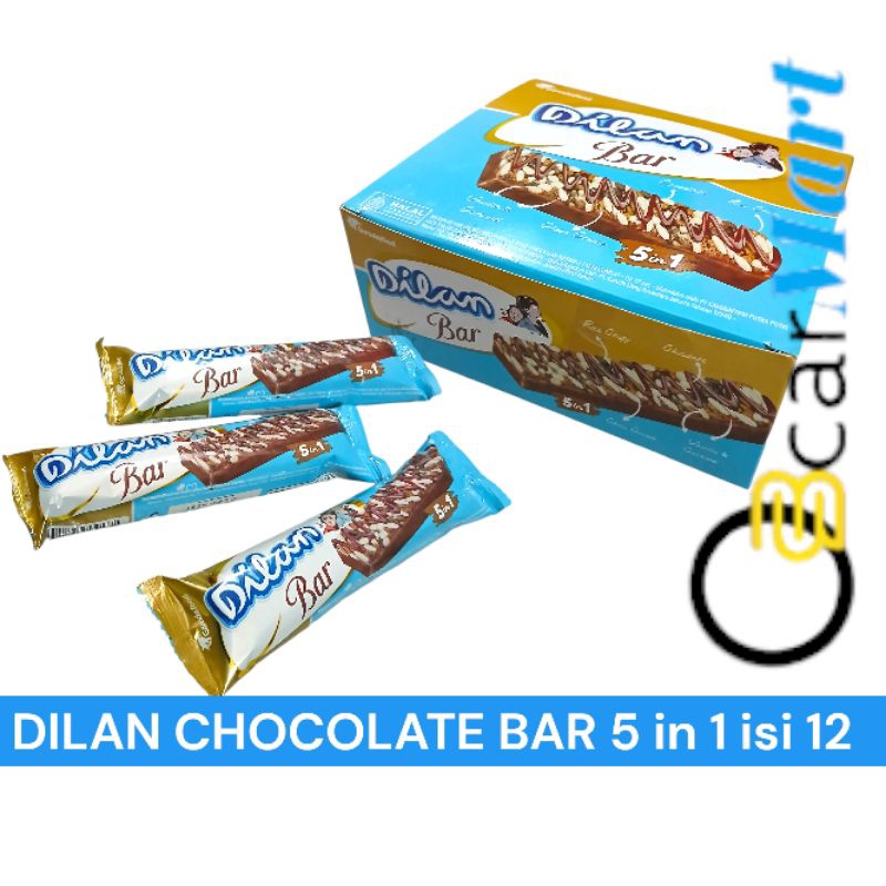 Jual DILAN BAR CHOCOLATE CRUNCHY 5 in 1 isi 12 dari GARUDAFOOD | Shopee ...