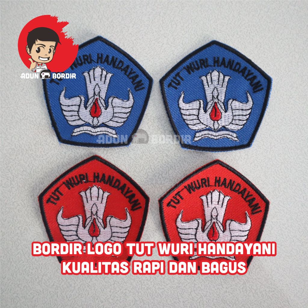 Jual Logo Tut Wuri Handayani Bordir Untuk Seragam Sekolah Harga Murah ...