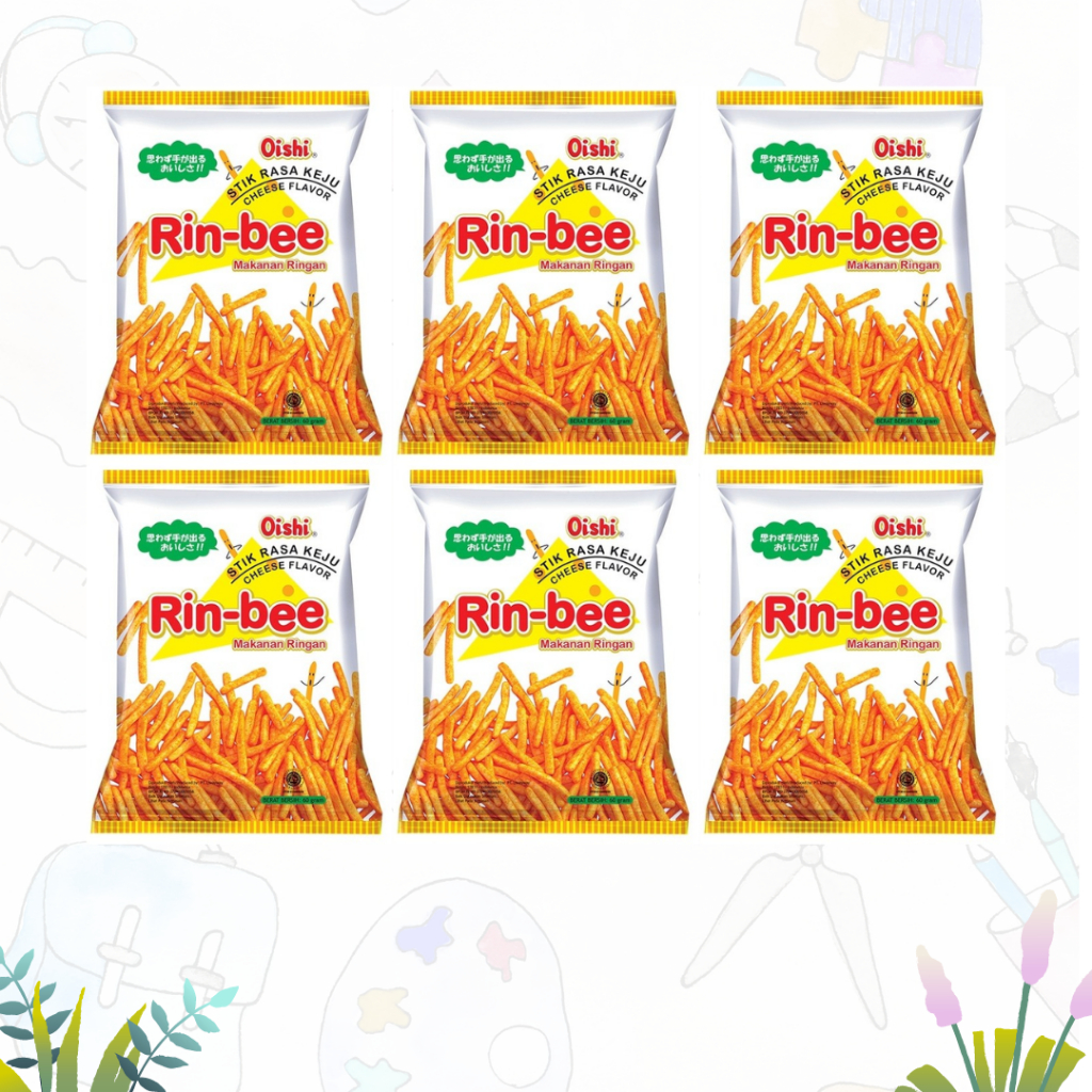 Jual Oishi Rin Bee Snack Stik Rasa Keju 10x11gr (RENCENG) | Shopee ...