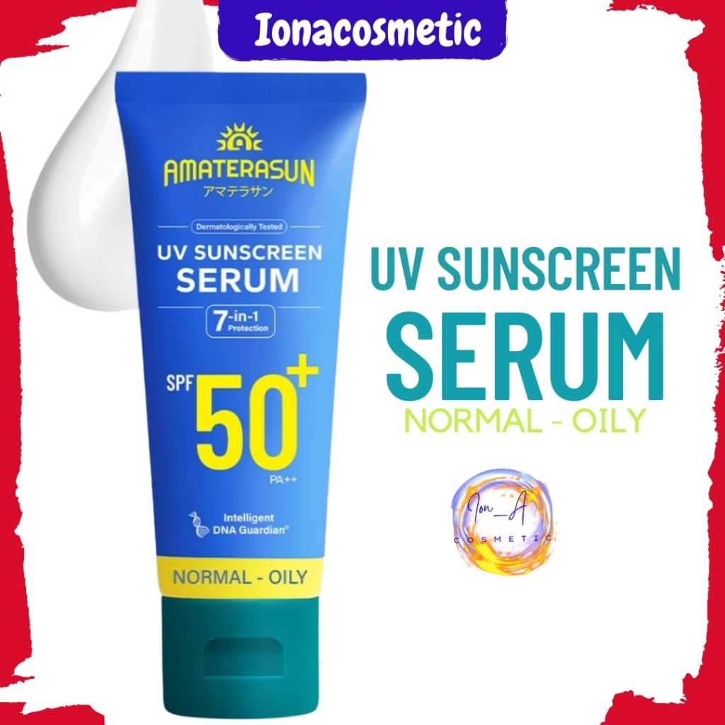Jual AMATERASUN UV Sunscreen Serum SPF 50+ PA++ | Shopee Indonesia