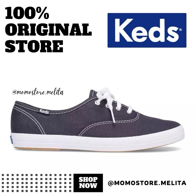 Jual KEDS Champion Navy Sepatu Sneakers Branded Original Store | Shopee ...