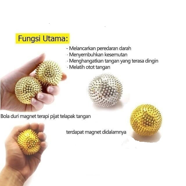 Jual Bola Terapi Stroke / Bola Duri Magnet Terapi Kesehatan Bola Besi ...