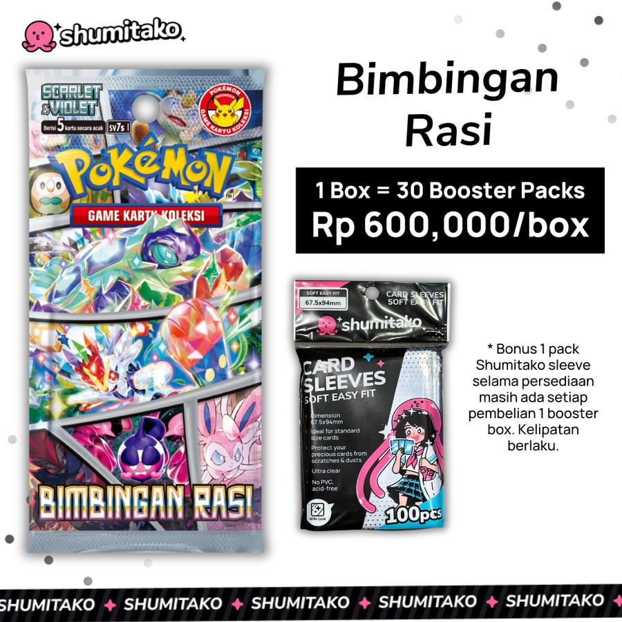 Jual Pokemon TCG Indonesia SV7s Bimbingan Rasi Booster Box | Shopee Indonesia