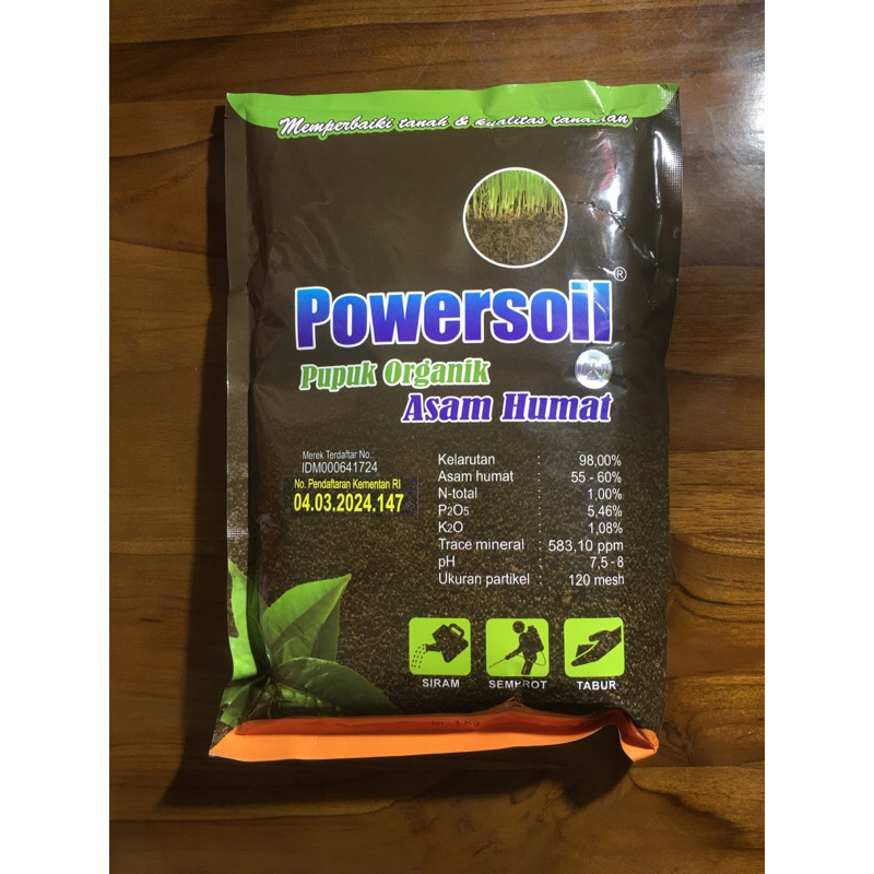 Jual Pupuk Powersoil Kemasan 1 kg Pupuk Organik Asam Humat | Shopee ...