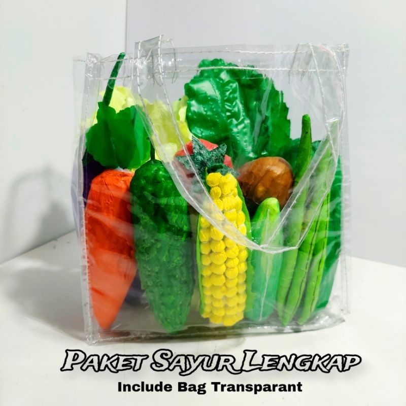 Jual Paket Replika Sayur Lengkap dari Plastik Kresek | Shopee Indonesia