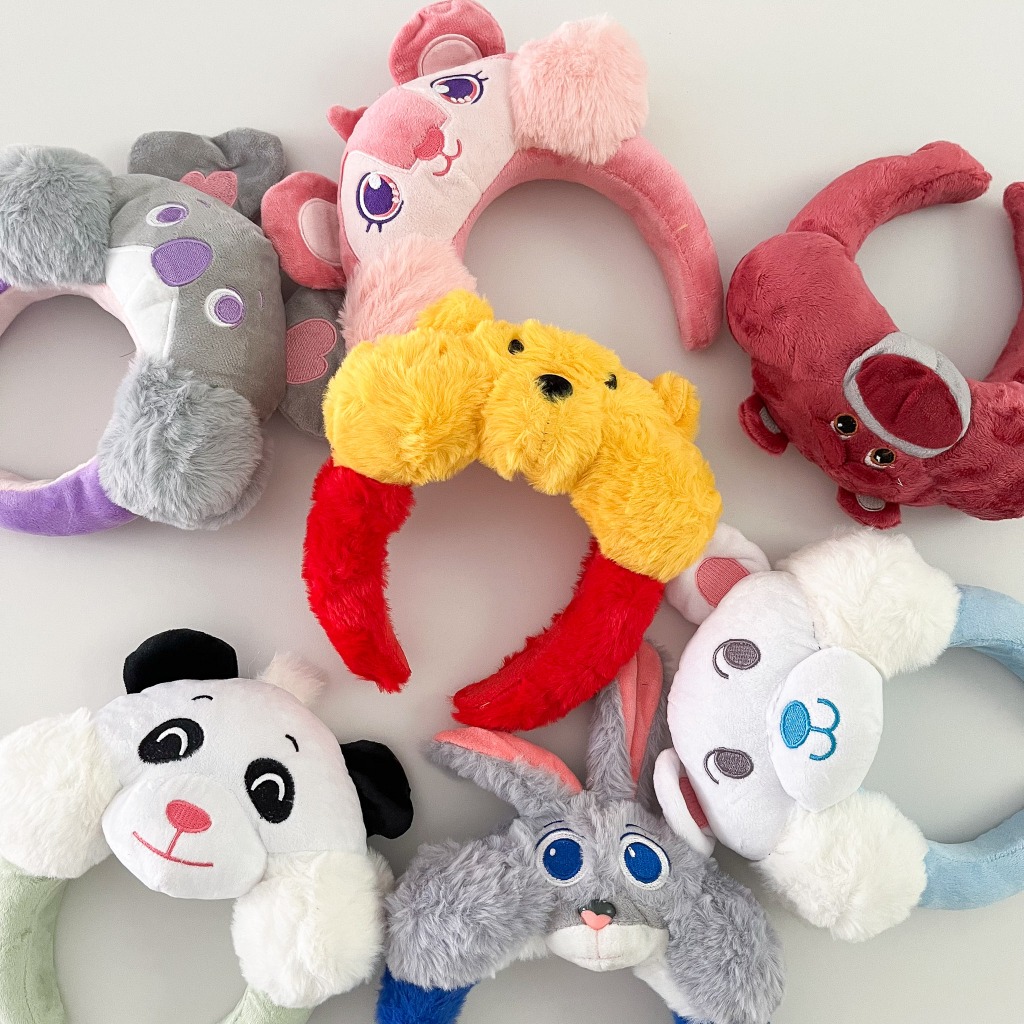 Jual Bando Lucu Karakter Bear Lotso Pooh Panda Rat Bandana Headband ...