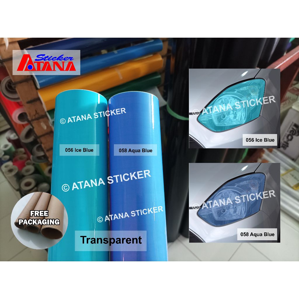 Jual Skotlet Biru Muda Transparan Ice Aqua Light Blue Tembus Bening ...
