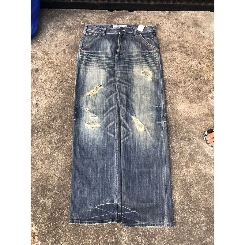 Jual carpenter edwin jeans fading ripped | Shopee Indonesia