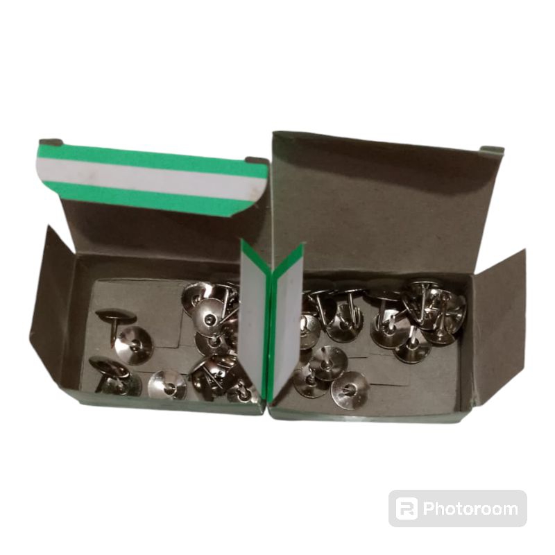 Jual Paku payung/pines/thumb tacks 1 kotak isi 10 pak | Shopee Indonesia