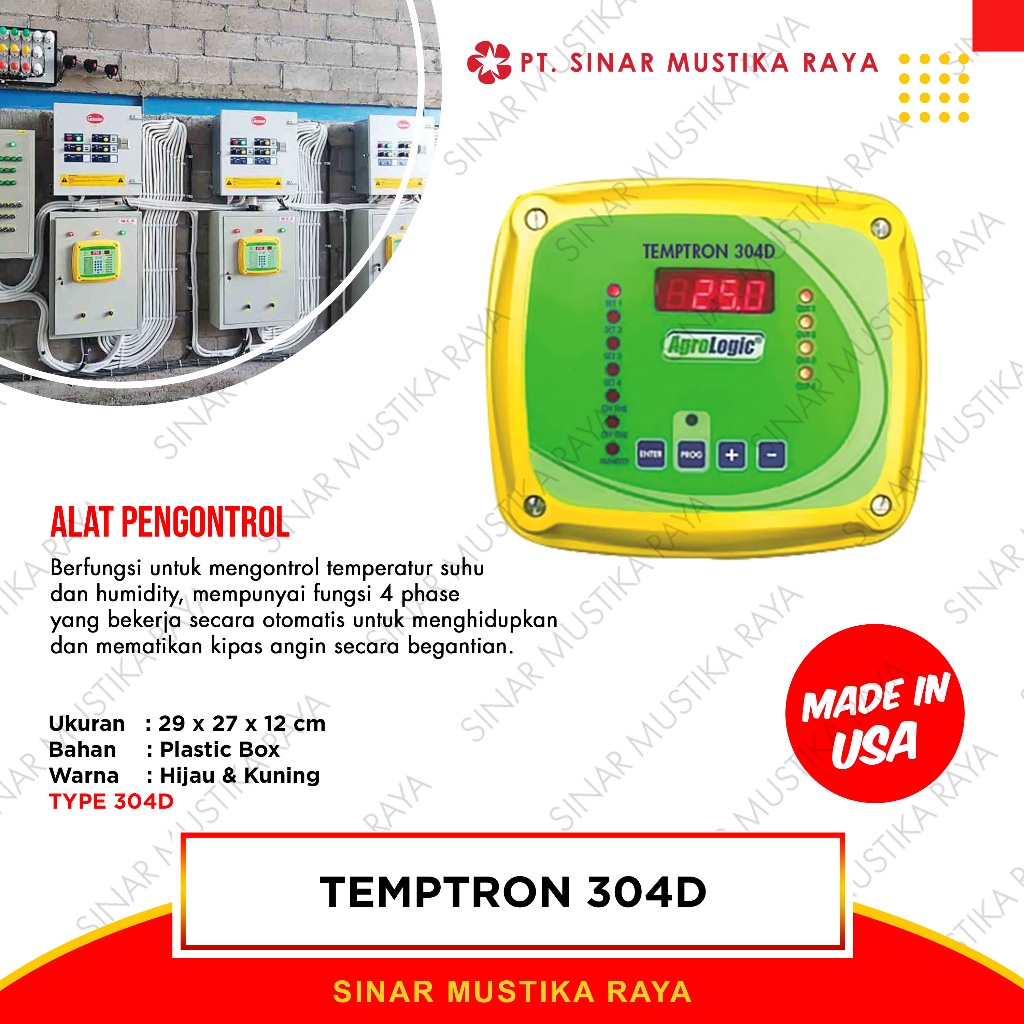 Jual Temptron 304D - Pengatur Suhu Pengontrol Close House Kipas Pemanas ...