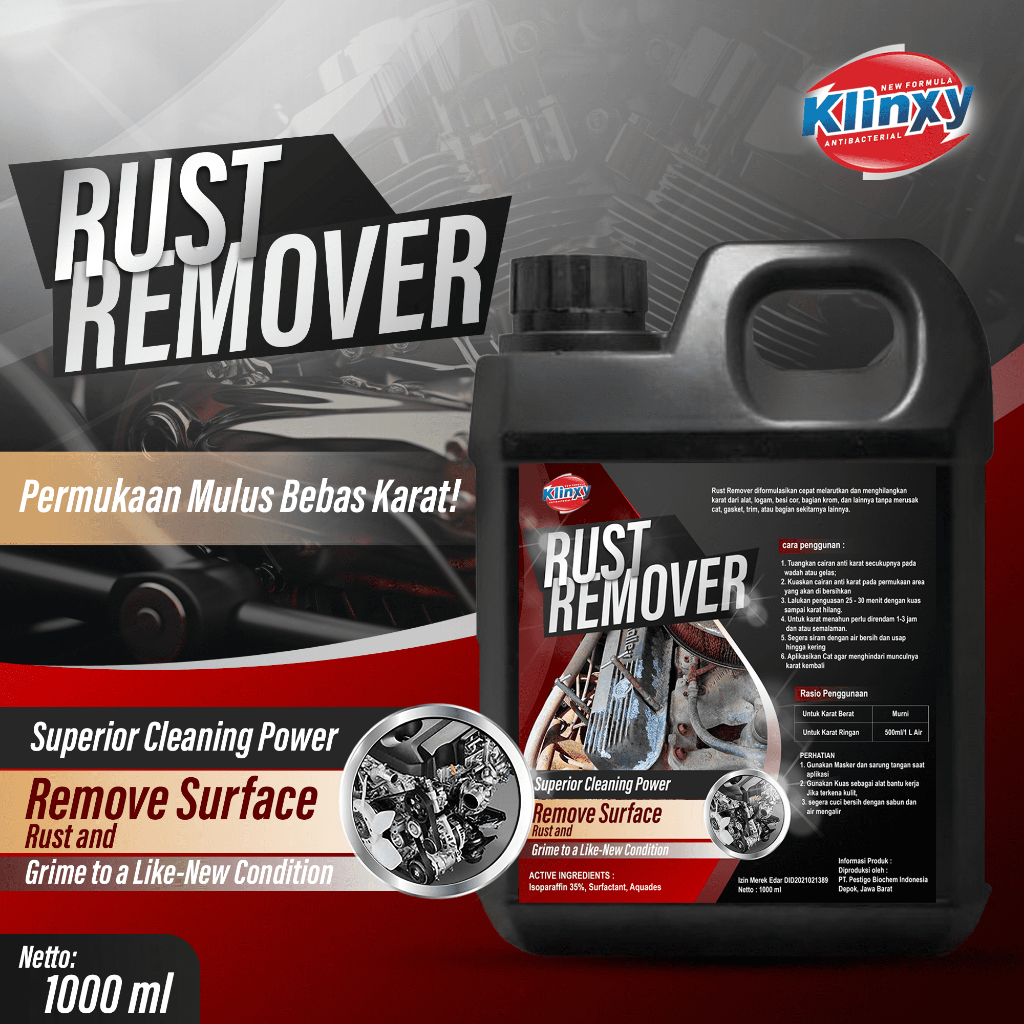 Jual Rust Remover - 1 Liter - Penghilang dan Mencegah Karat Besi | Shopee Indonesia