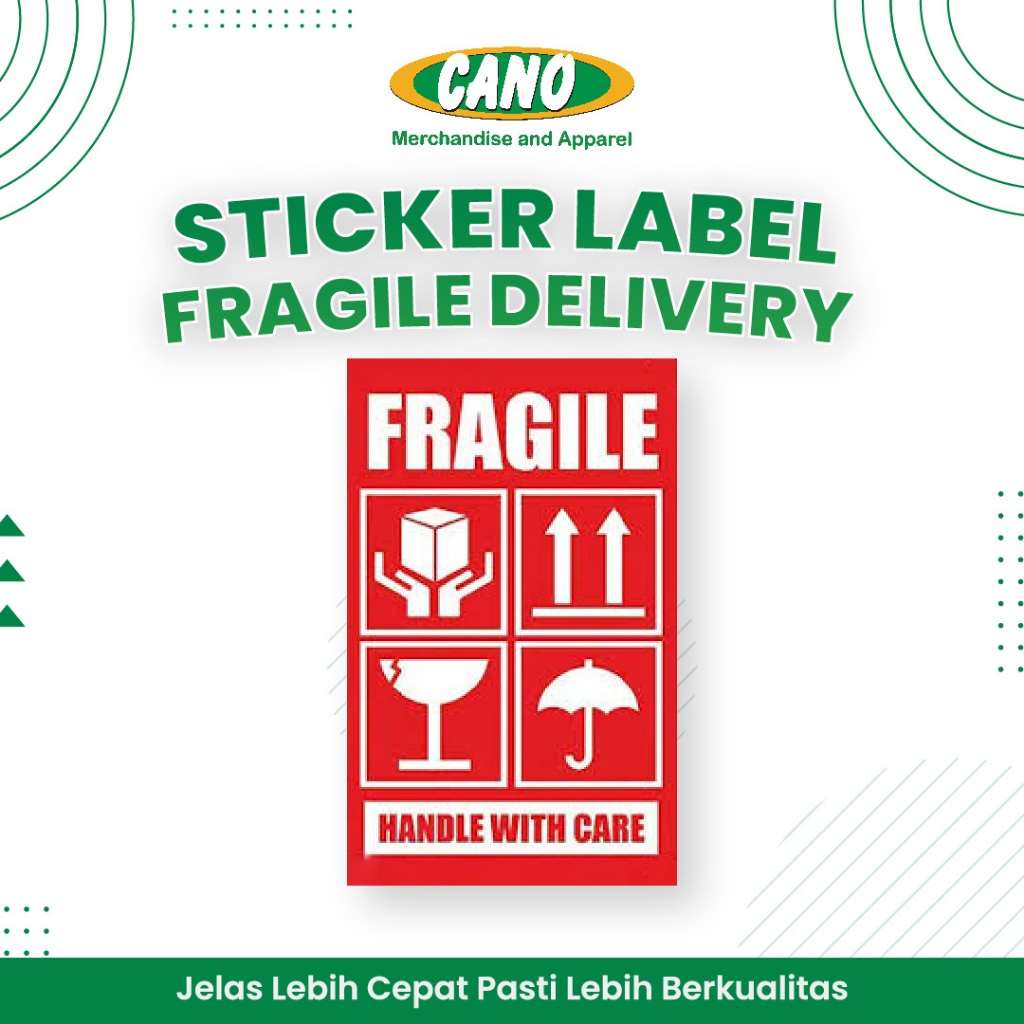 Jual Stiker Fragile 6 x 4 cm|Bahan Chromo | Shopee Indonesia