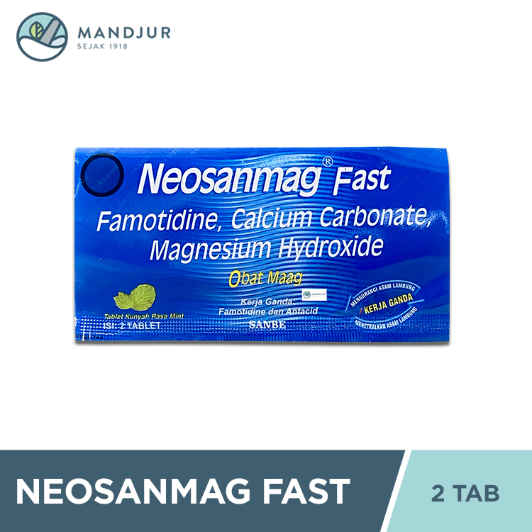 Jual Neosanmag Fast 2 Tablet - Obat Maag dan Asam Lambung | Shopee ...
