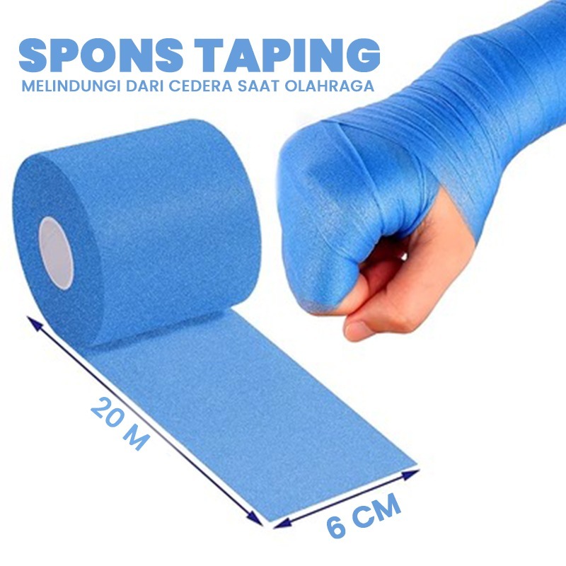 Jual Tape Olahraga Spons/Wrist Tape Support Olahraga Mencegah Cidera ...