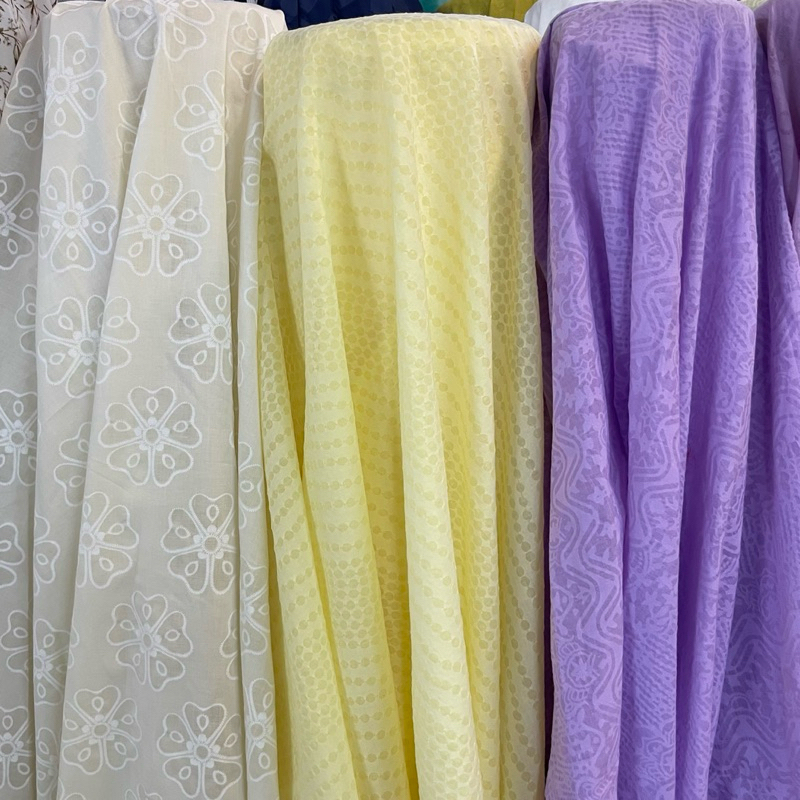 Jual Kain katun paris embos dan crinkle limitide (harga 0.5mtr/50cm ...
