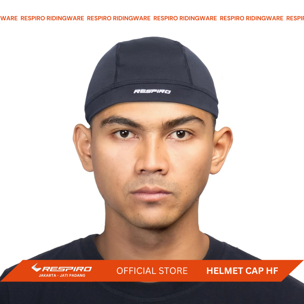 Jual Respiro HELMET CAP HF Black All Size | Pelindung Kepala Berkendara ...