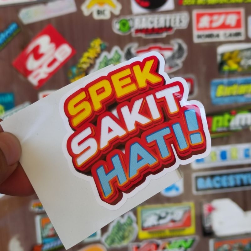 Jual stiker spek sakit hati | Shopee Indonesia