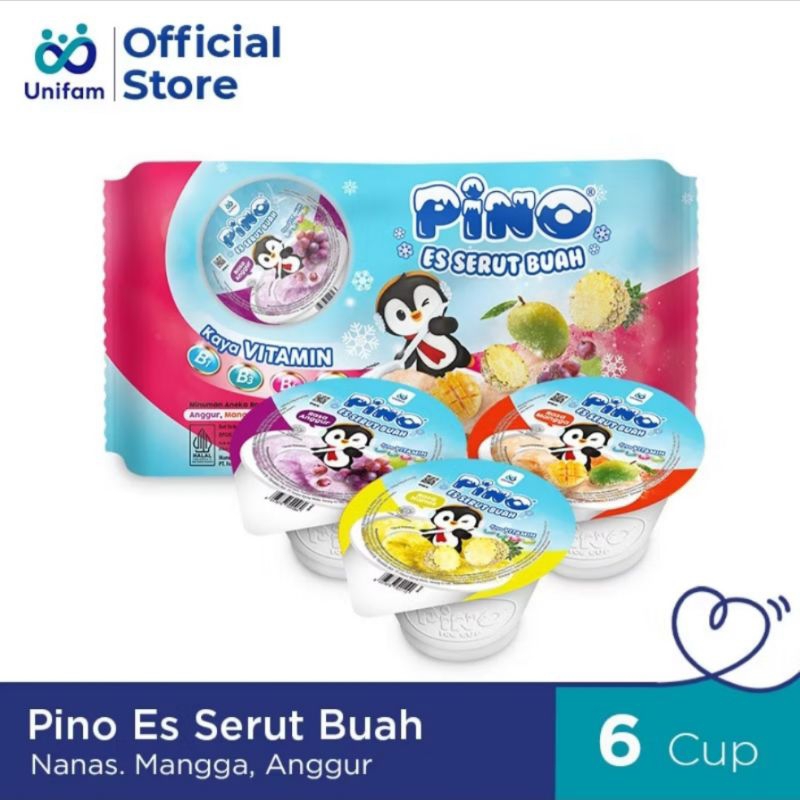 Jual PINO Es serut buah isi 6 cup X 50ml kaya vitamin minuman aneka ...