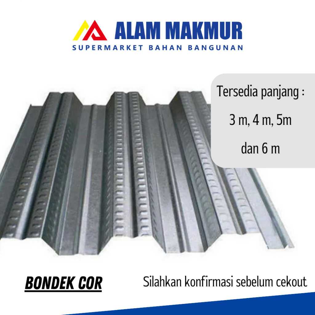 Jual Bondek cor 6 meter (khusus area karawang, subang dan purwakarta ...