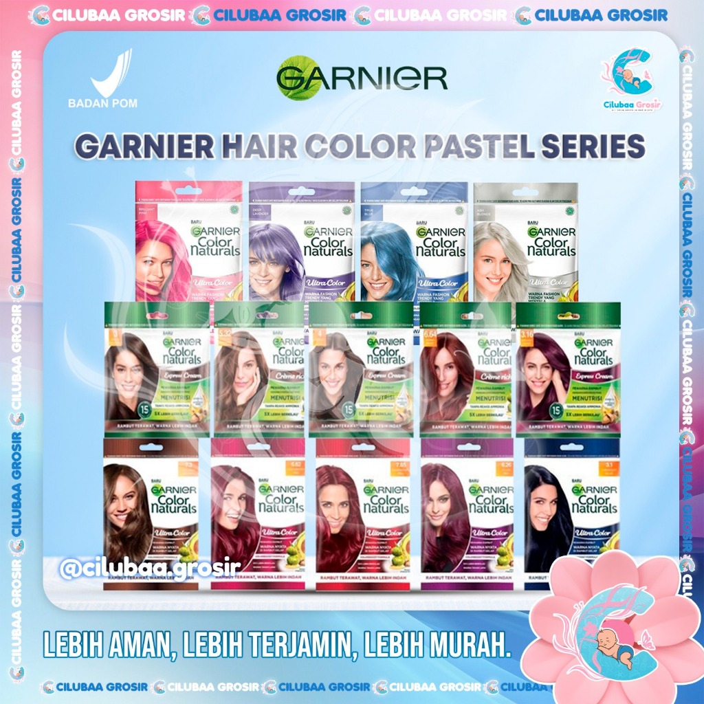 Jual GARNIER Color Naturals Hair Color | Pastel Series Sachet || Semir ...