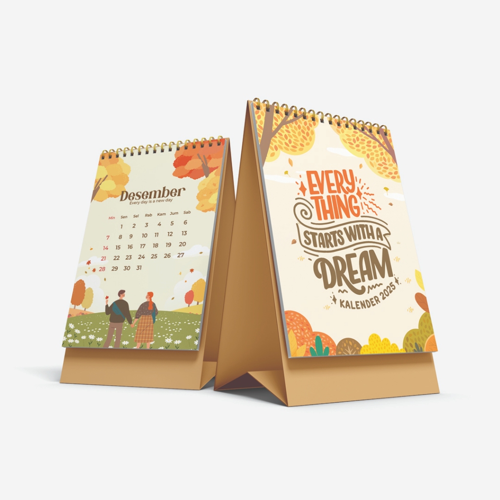 Jual Desk Calendar I Kalender Meja A6 2026 I Kalender Meja Aesthetic I ...
