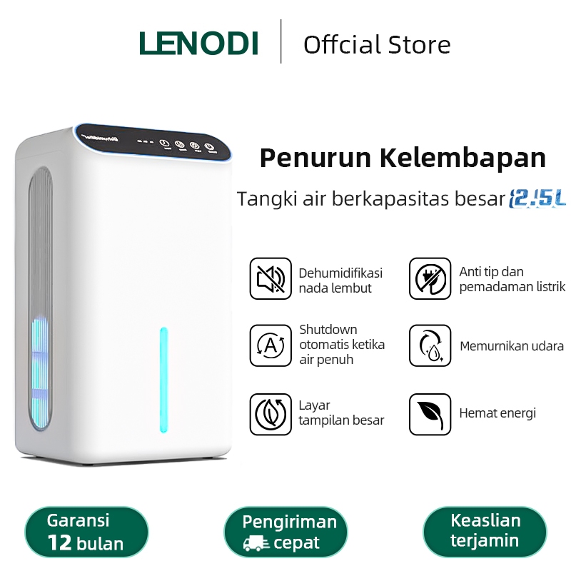 Jual LENODI Dehumidifier 2,5L Pembersih Udara Dehumidifikasi Penyerapan ...