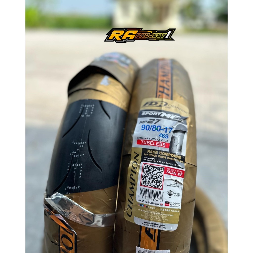 Jual Ban Tubeless Soft Compound FDR Sport MP27 - 90/80x14 | 90/80x17 ...
