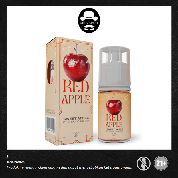 Jual FOOM Red Apple Salt 30ml 30mg X Erika Carlina | Shopee Indonesia