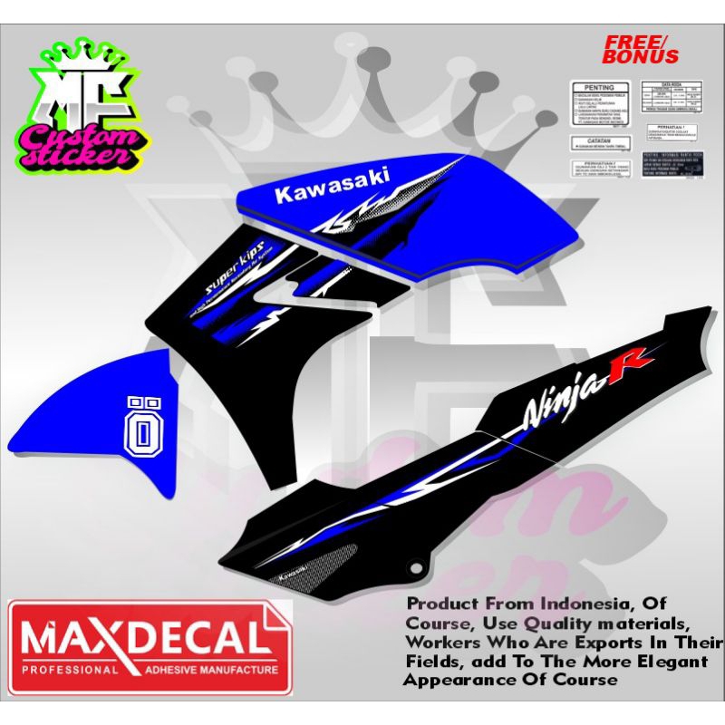 Jual sticker striping ninja R 2011, transparan UV (bisa riquest ...