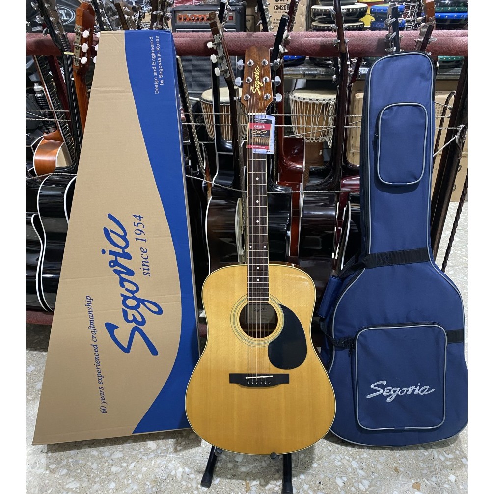 Jual Gitar Akustik Elektrik Segovia DW07GN Orginal plus Gigbag Guitar D-W 07 GN | Shopee Indonesia