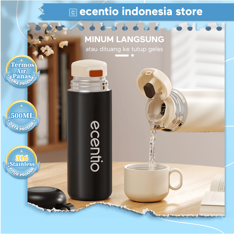 Jual ecentio termos stainless steel 316 Premium Panas Dingin >8 Jam ...