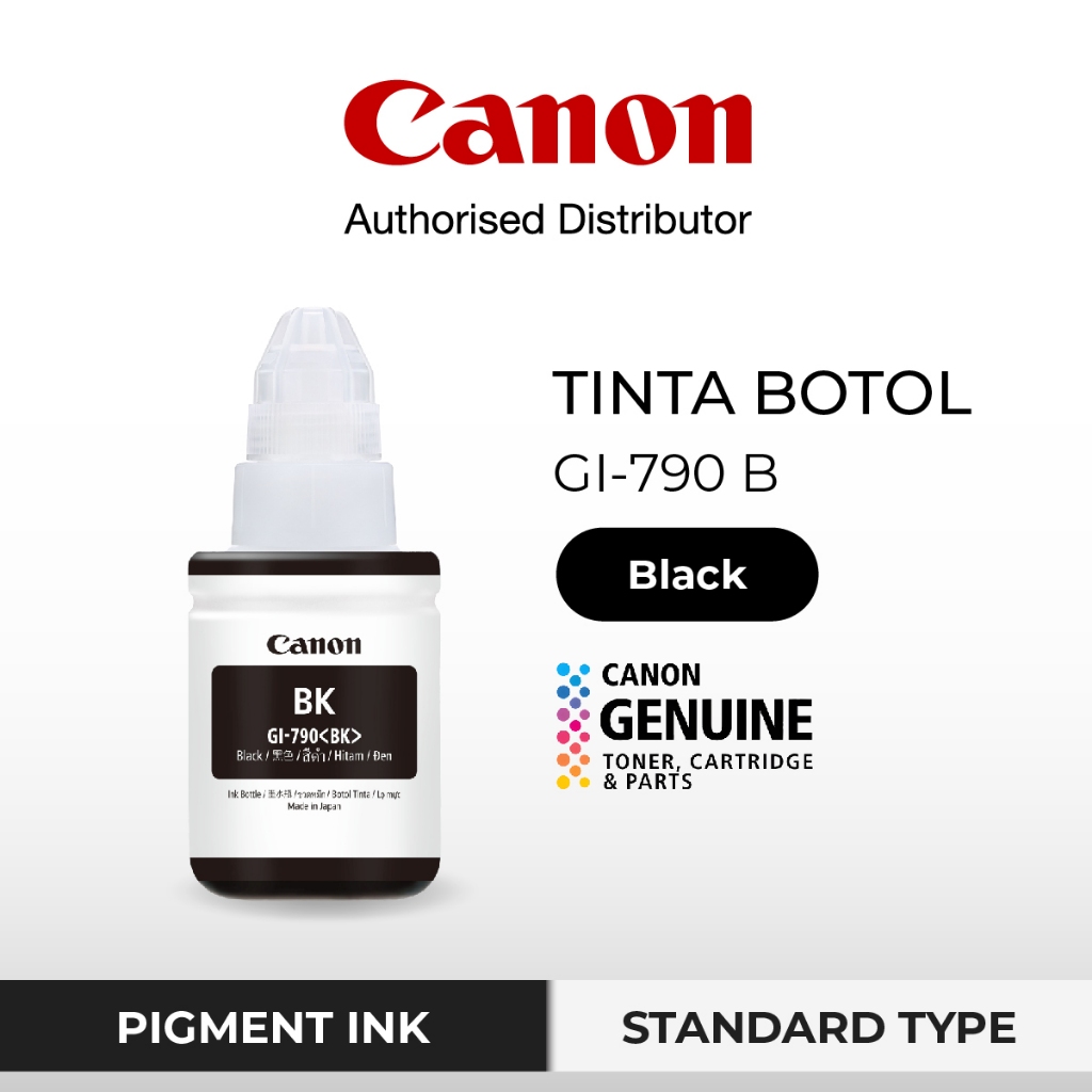 Jual Tinta Original Canon 790 Black GI790B - Tinta Canon G1010 G2010 ...