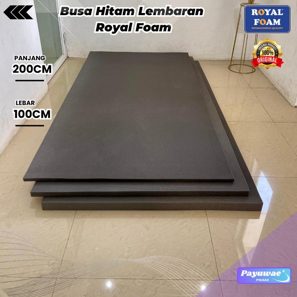 Jual BUSA HITAM LEMBARAN 200x100x5cm ASLI MEREK ROYAL FOAM UNTUK KASUR ...