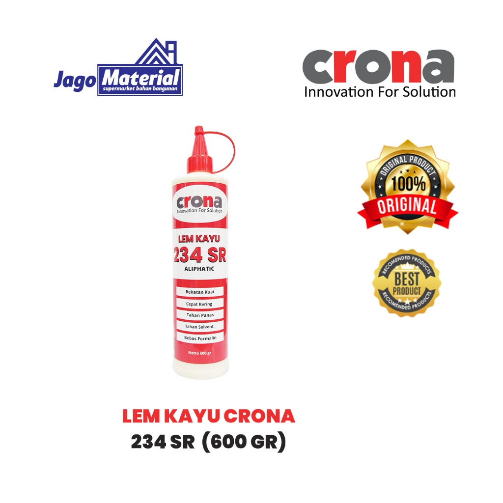 Jual Crona 234 SR Aliphatic 600gr - Lem Kayu - Lem Interior | Shopee ...