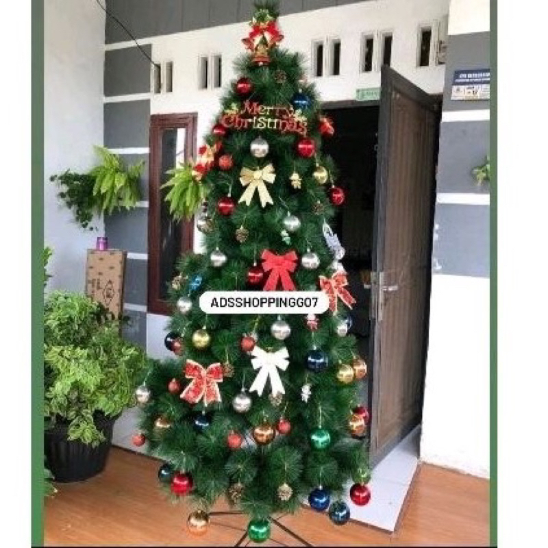 Jual 4 FEET / 120 CM POHON NATAL HIJAU POLOS | Shopee Indonesia