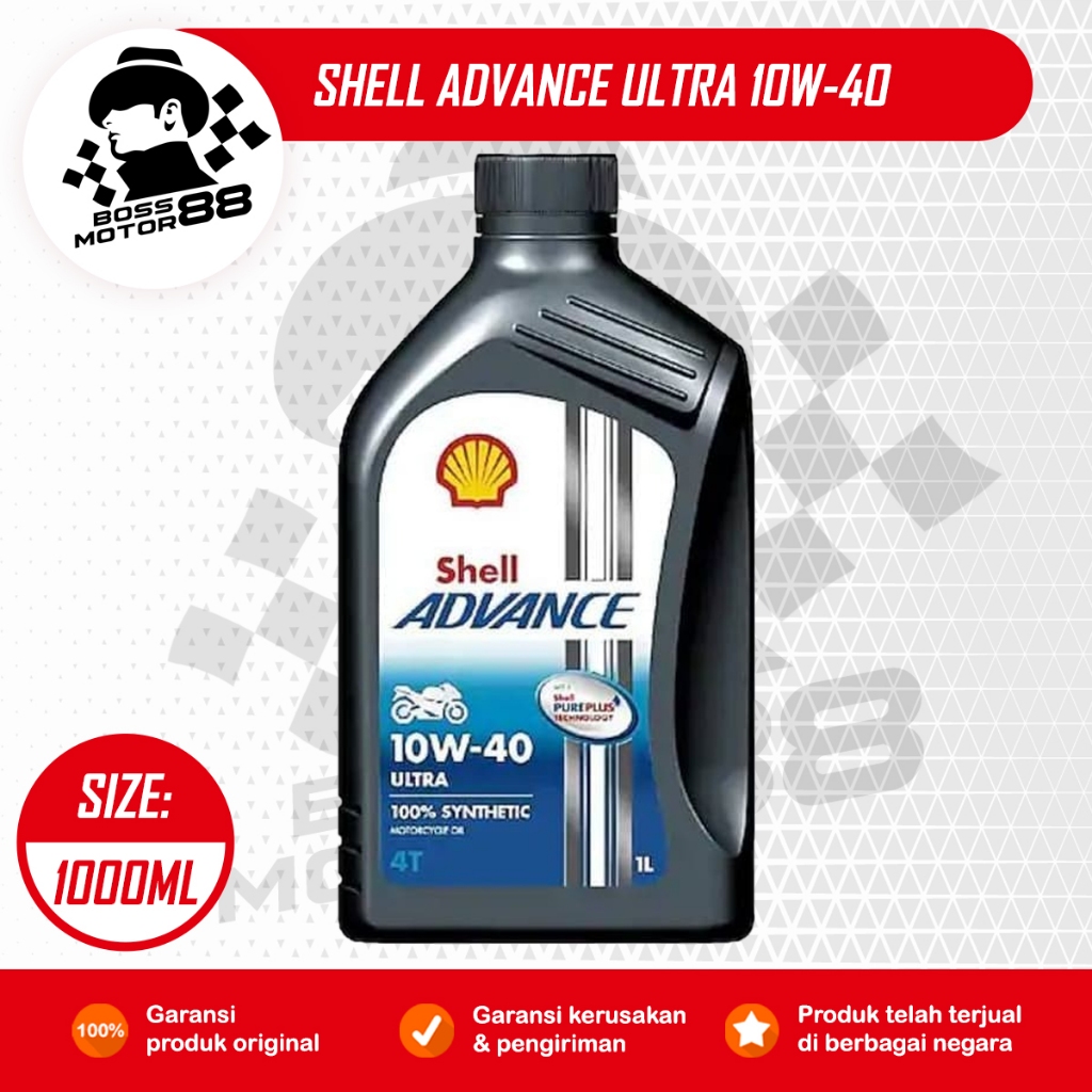 Jual Shell Advance Ultra 1L 10W-40 Full Synthetic Original | Shopee ...