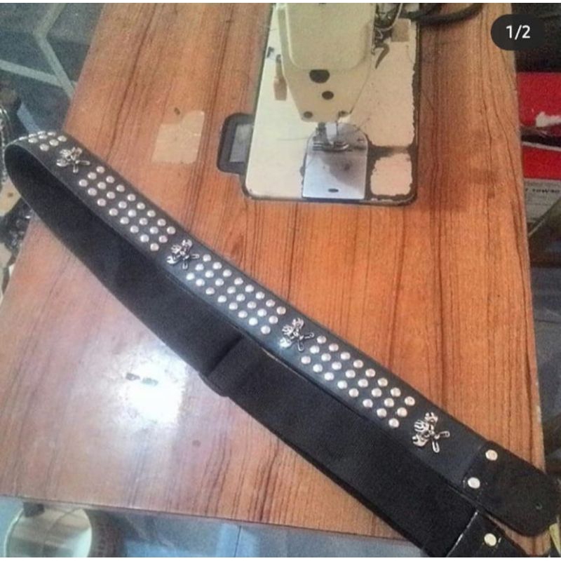 Jual Eightball skull psycho strap / strap guitar / tali gitar | Shopee ...