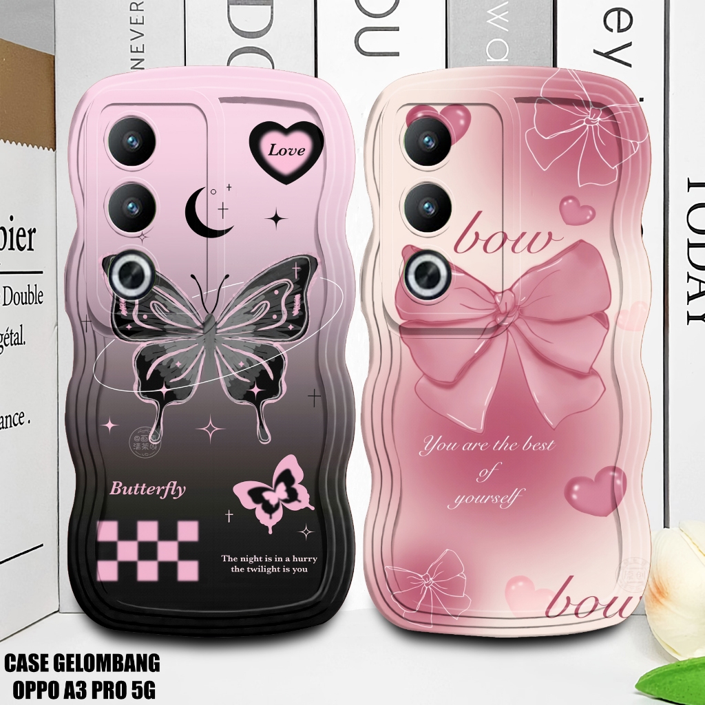 Jual CASE HP OPPO A3 PRO 5G 2024 SOFTCASE GELOMBANG WAVY WAVE TERBARU ...