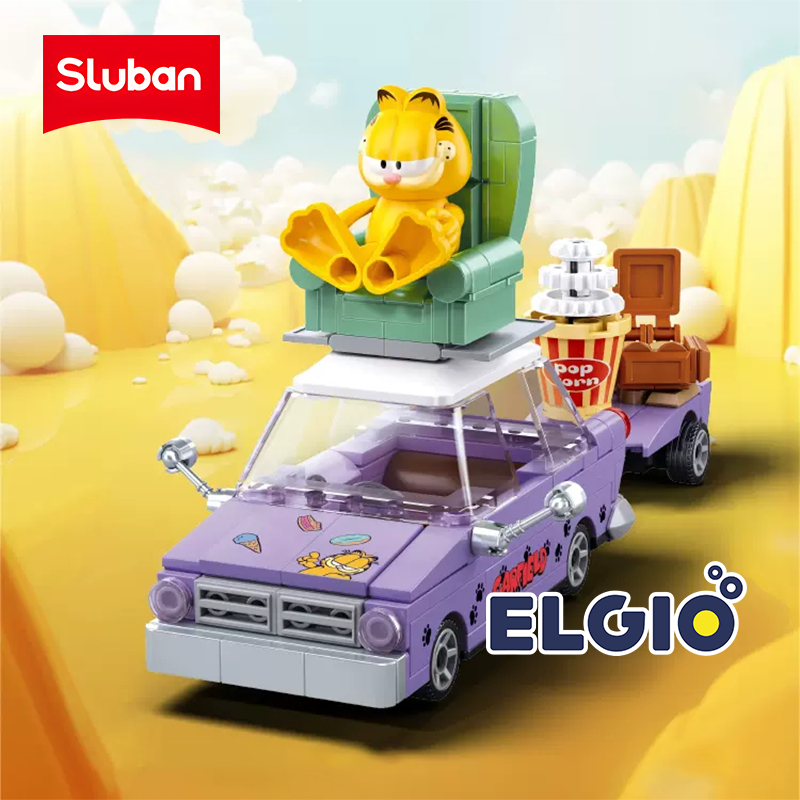 Jual Sluban Bricks Garfield Mobil Tow Truck Camping B1222 | Shopee ...