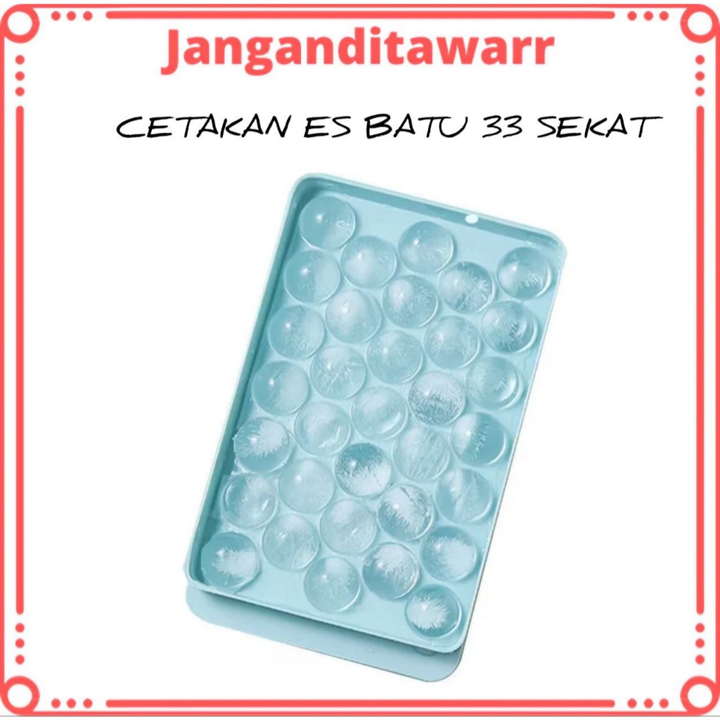 Jual Cetakan Es Batu Bulat Serbaguna Cetak Es 33 Sekat Tempat Pencetak ...