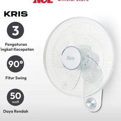 Jual KI3 Ace Kris 16 inci Kipas Angin Dinding 5 Watt Wall Fan Penyejuk ...