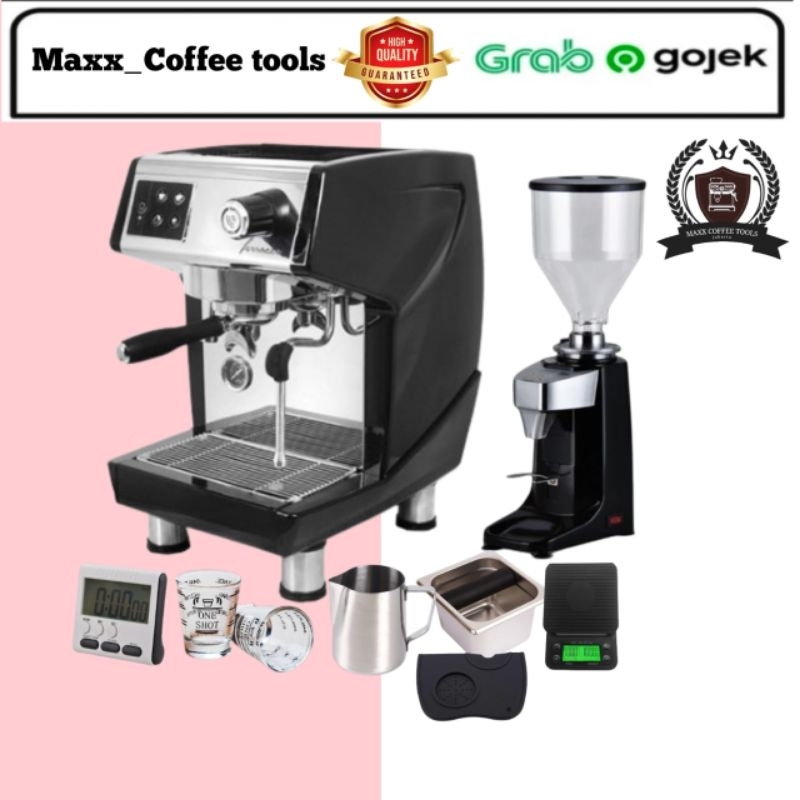 Jual PAKETAN MESIN Espresso -3200DX | GRINDER N500 | Barista TOOLS ...