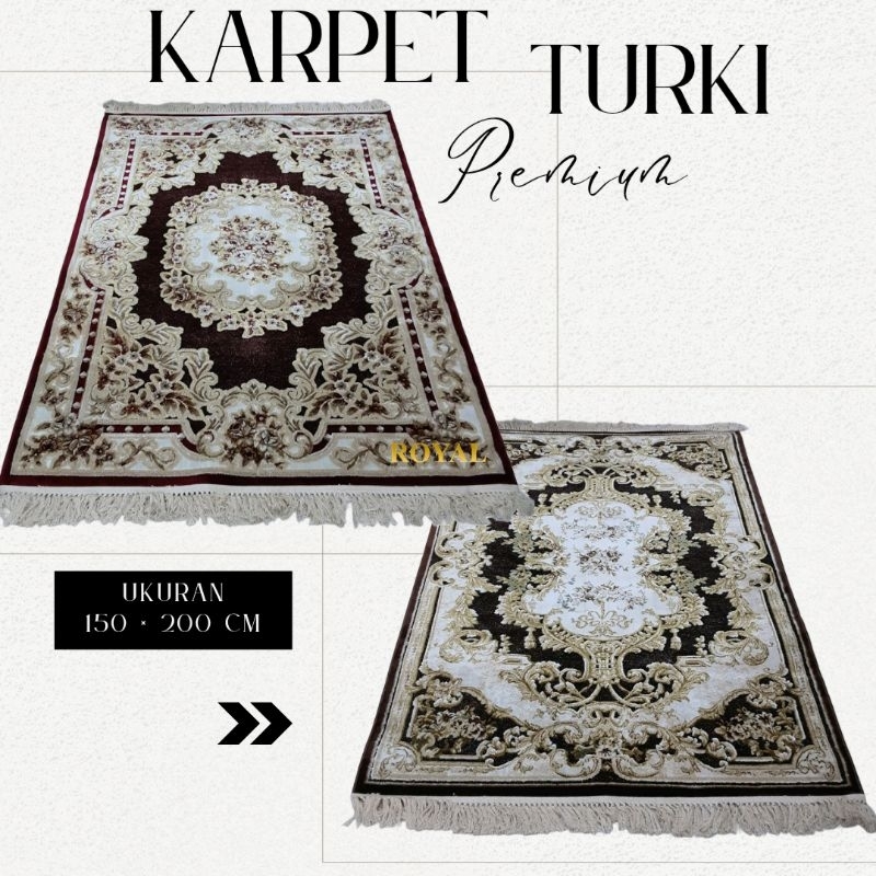 Jual [SALE] Karpet Lantai Turki Premium Tebal 10 mm Lembut dan Mewah ...
