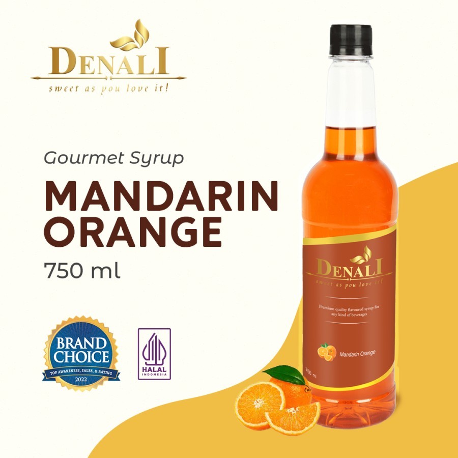 Jual Denali Mandarin Orange Syrup - 750ml | Shopee Indonesia